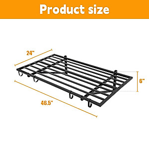Yeeoy Garage Wall Shelves 2 Pack, 47" x 24" Heavy Duty Wall Mounted Shelving with Hooks, Bike Storage Rack Garage Tool Organizer, 400lbs Load Capacity (Total)