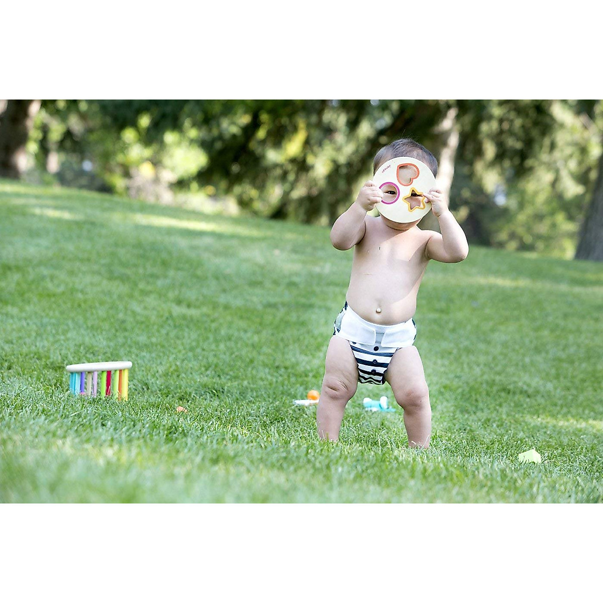 GroVia Reusable Hybrid Baby Cloth Diaper Hook & Loop Shell (Marsala)