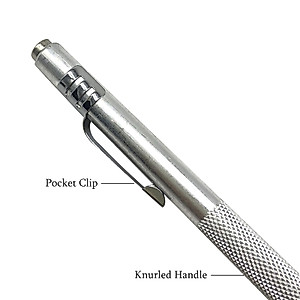 NEPAK 4 Pack Metal Scribe Tool,Tungsten Carbide Scriber Pen with Magnet, for Machinist,Engraving,Welding(with 24 Marking Tips)