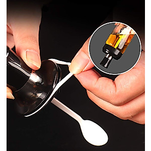 LOYUYU Kitchen Glass Spice Jars Seasonning Box Set of 4, Condiment Pots Spice Jars with Spoons, Oil Bottle Honey Jar Dispenser, Airtight Cap Transparent (8.45oz)