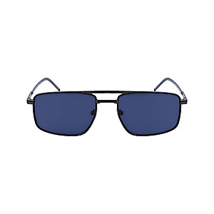 Lacoste Men's Sunglasses L255S - Matte Dark Grey with Solid Blue Lens