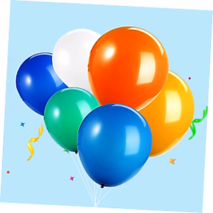 jojofuny 6 Pack Light Blue Latex Balloons Giant 36 Round Birthday Decorative Party Balloons for Wedding Baby Shower