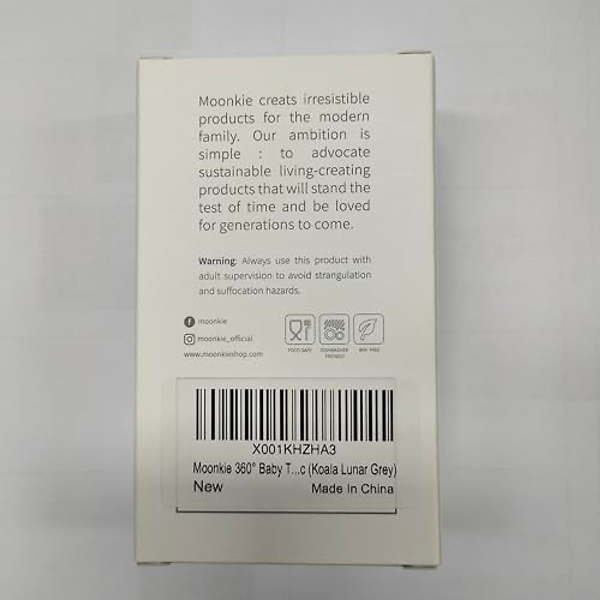 Moonkie Teething Toy, Safe & Easy to Hold BPA Free Silicone Teethers, 360° Baby Toothbrush with Suction Base, Teether Toys Best for Babies 6-12 Months (Koala Lunar Grey)