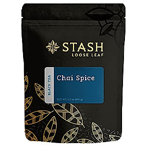 Stash Tea Chai Spice Premium Loose Leaf Black Tea, 3.5 Ounce