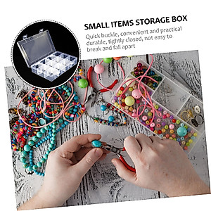 Cabilock 6 Pcs Detachable Storage Box Jewelry Organizer for Necklaces Earring Holder Case Storage Container with Dividers Jewelry Organizer Tray Pp Plastic Multifunction Stud Box