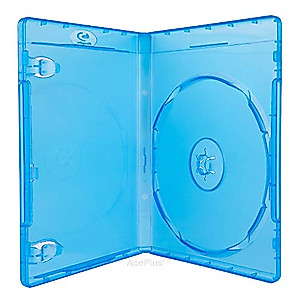 AcePlus 10 Blu-Ray Single Cases with 12mm Standard Size Thickness with Embossed Logo (10-Pack)