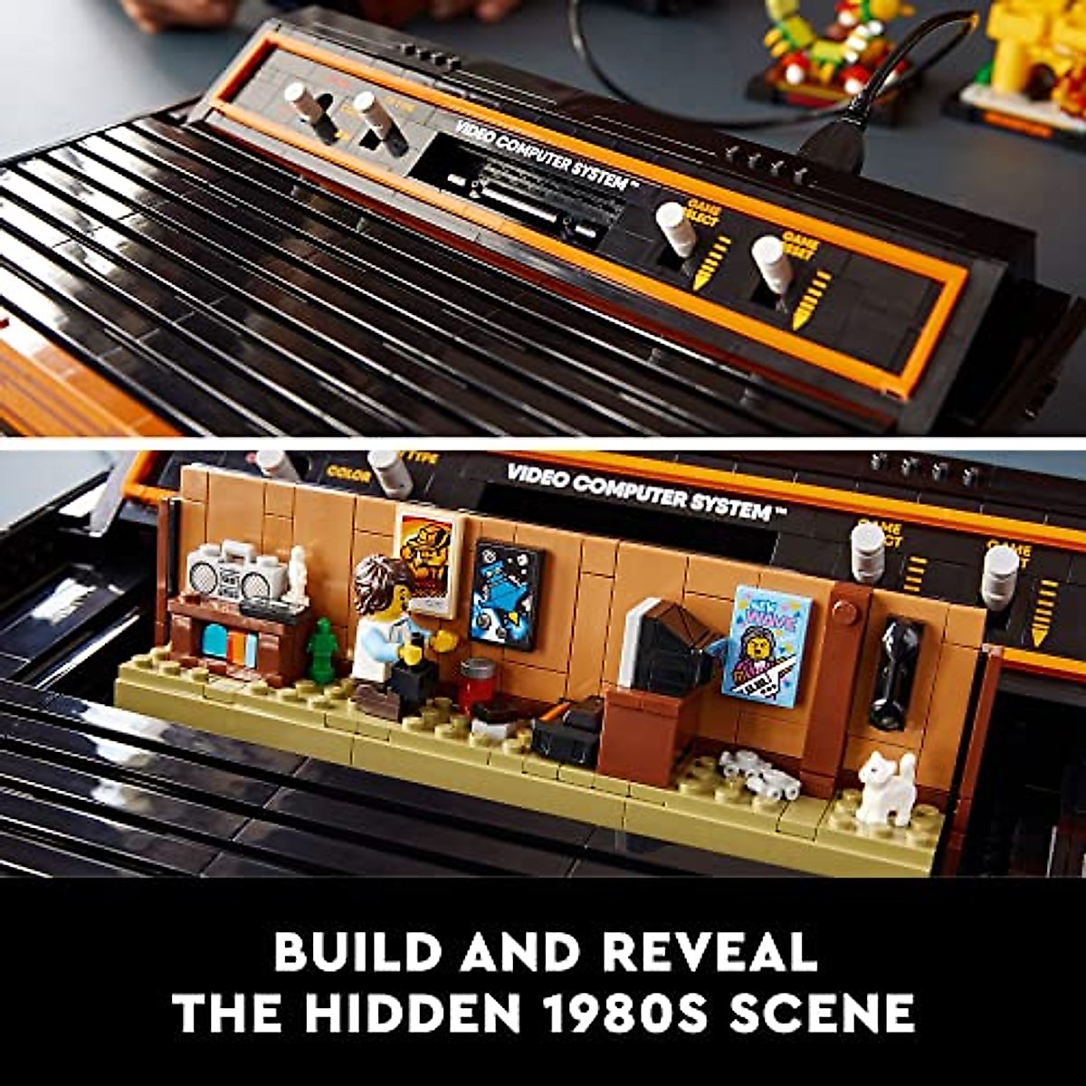 LEGO Icons Atari 2600 Building Set 10306 - Retro Video Game Console and Gaming Cartridge Replicas, Featuring Minifigure and Joystick, Nostalgic 80s Gift for Gamers and Adults