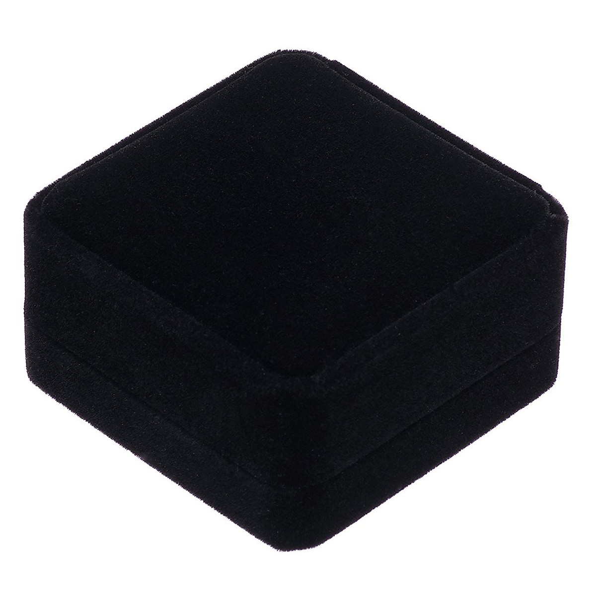 Giftop Small Dark Classic Velvet Cufflink Box Case (Black)