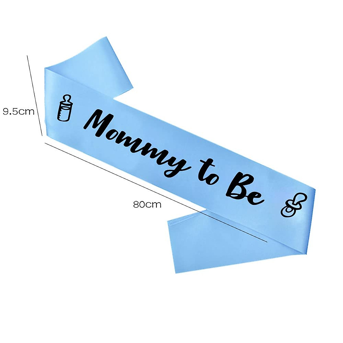 Baby Shower Sash for Boy - 'Mommy to Be' Sash With Beautiful Blue Ribbon and Black Foil Text - Ideal Gender Reveal, Baby Shower, Welcome Baby, Mom to Be or Baby Sprinkle Gift, mommy to be sash, mom to