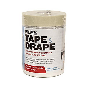 Trimaco 71020/12 Easy Mask Tape & Drape, Gen Purpose Tape 22-inch X 100-ft