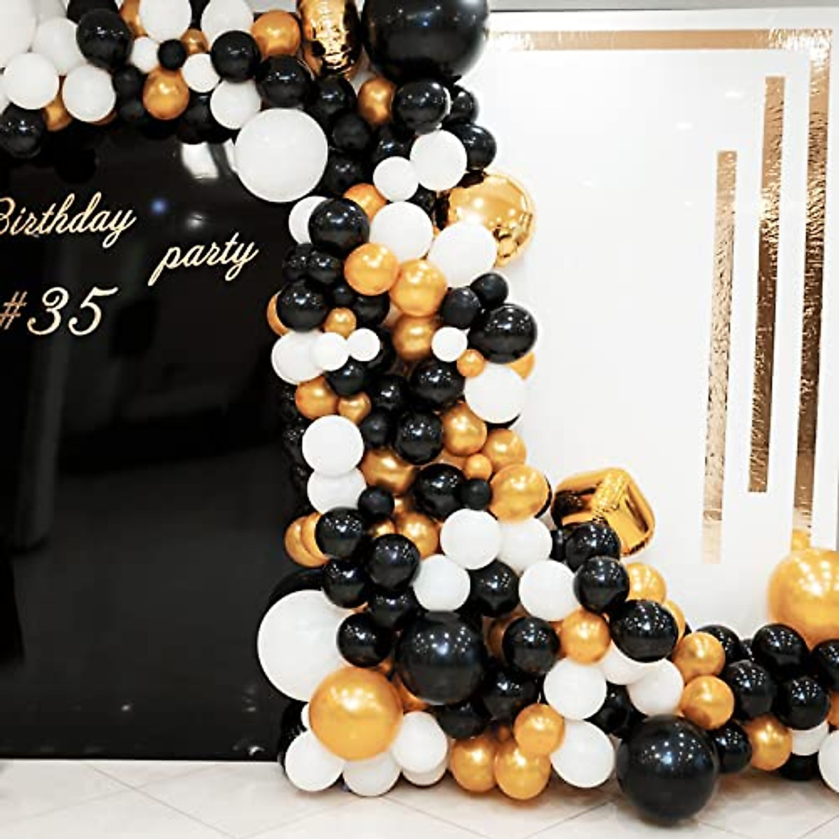 100PCS Black Balloons 12 Inches Latex Premium Quality Black Themed Balloons, Black Balloon for Birthday Party, Wedding Decorations, Baby Shower Graduation, and Graduation Decorations