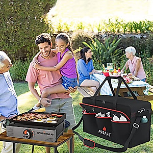 17 Inch Griddle Carry Bag for Blackstone 1971 17 Inch Grill Table Top Griddle Without Hood Lid, Fits Blackstone 17" Grill Griddle with Grill Cover Carrying Bag