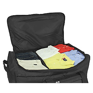 Mercury Tactical Gear Code Alpha Mini Monster Wheeled Deployment Bag, Basic, Black, One Size