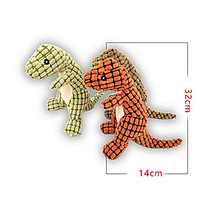 ZJchao Dog Plush Toy Bite Resistant Dog Toys Soft Puppy Chew Grinding Toy for Medium Large Dog Supplies Plush Dog Toys Dog Toy Chew Toys Cute Pet for Small and Medium Dogs (Orange