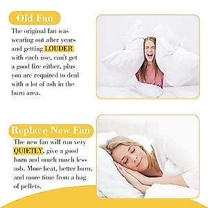 Adviace Replacement 812-4400 Exhaust Combustion Blower for Quadrafire/Quadra-Fire Castile & Santa Fe & Contour Pellet Stoves and Inserts
