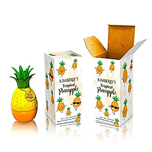 Kimberly's Tropical Pinapple- Eau De Parfum Spray Perfume For Women- Daywear, Casual Daily Cologne Set with Deluxe Suede Pouch- 3.4 Oz Bottle- Ideal EDP Beauty Gift for Birthday, Anniversary…