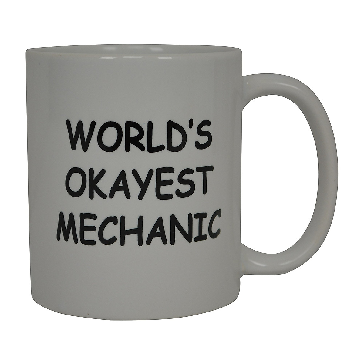Rogue River Tactical Funny Mechanic Coffee Mug Wolds Okayest Mechanic Novelty Cup Great Gift Idea For Men Car Enthusiast Humor Brother or Friend