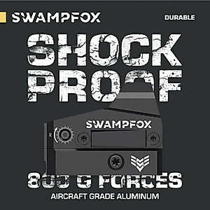 Swampfox Kingslayer RMR Footprint 1x22 Pistol Dot Sight, Green Circle Dot