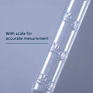 BIPEE 1ml（100pcs） Disposable Plastic Eye Dropper Transfer Pipettes Disposable Essential Oils Pipettes Calibrated Dropper Suitable for Science Laboratory, DIY Art