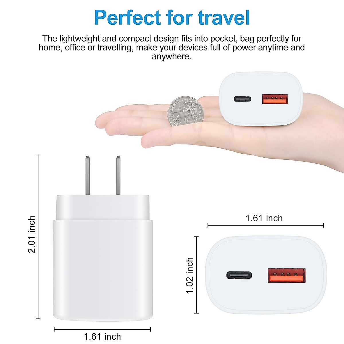 25W Super Fast Charger Type C Dual Port Samsung Fast Charging Block for Galaxy A35 A55 A15 5G A25 S24 Ultra S23 FE Z Flip 5 Z Fold 5 A14 A54 A13 A53 A23,PD Power Adapter with 6FT Type C to C Cable