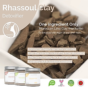 Fatima's Garden Rhassoul Clay - Natural Detox Clay for Skin & Hair, 1Kg