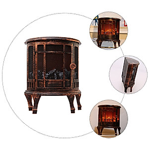 Abaodam Fireplace Corner Adornment Decorative Lamp Living Room Decoration Powered Rhythm for Party