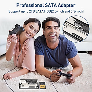 Diyeeni SATA Network Adapters, SATA Interface Network Card Adapters, Hard Disk Adapters for PS2, McBoot, with 64MB FMCBV1.966 Memory Card, Support up to 2TB SATA HDD