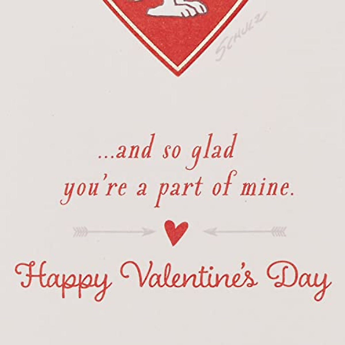 Hallmark Peanuts Valentine's Day Card (Snoopy Hugging Woodstock)