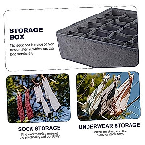 STOBAZA Vanity Storage Drawers 1pc Box Socks Storage Box Vanity Drawer Tie Organizer Clothing Drawers Sock Drawer Sock Organizer Box Compartment Sock Box Compartment Sock Storage Box