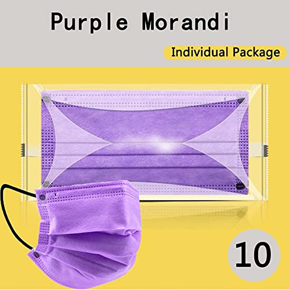 Disposable Face Mask Individually Wrapped,3 Ply Print Masks(5 style,Choose The Size You Need,Adult or Kids/50Pcs or 30 Pcs) (Morandi)