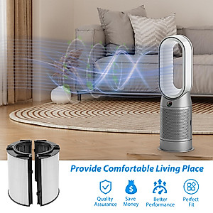 TP06 HEPA Replacement Filter for Dyson HP06 TP06 HP07 TP07 TP7A HP09 TP09 HP09 TP09 PH01 PH02 PH03 PH04, Part No. 970341-01, 2 in 1 Replacement, 2 PACK