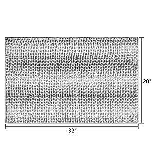 Abilliongo Bath Mat, Gray Bath Rug for Bathroom Non Slip Bathroom Rug Machine Washable Plush Water Absorbent Bathroom Mat Rugs(20"×32")