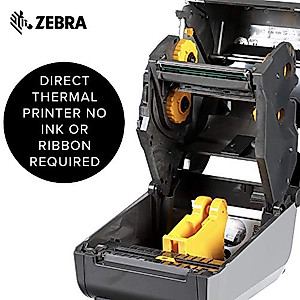 Zebra ZD620d Direct Thermal Desktop Printer with LCD Screen 203 dpi Print Width 4 in Ethernet Serial USB ZD62142-D01F00EZ (Renewed)