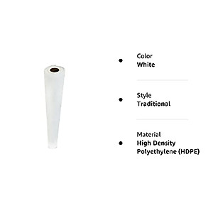 COOLAROO 50% UV Block Shade Cloth Fabric Roll for Garden and Greenhouse, 6' x 15', White