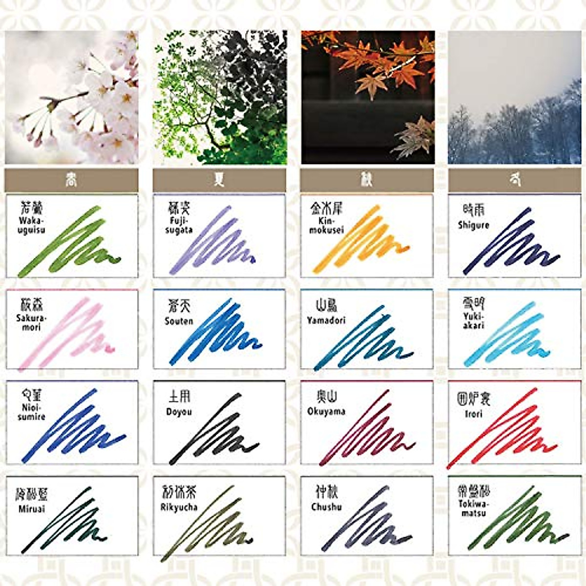 Sailor 13-1008-215 Fountain Pen, Bottle Ink, Four Seasons Weave, 16 Nights' Dream, Othus