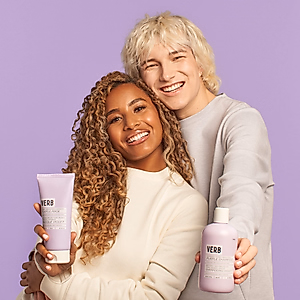 VERB Purple Shampoo - Vegan Toning Shampoo for Blonde, Grey and Silver Hair - Free of Harmful Sulfates and Paraben - Purple Color Corrector to Reduce Yellow Brassy Tones, 12 fl oz
