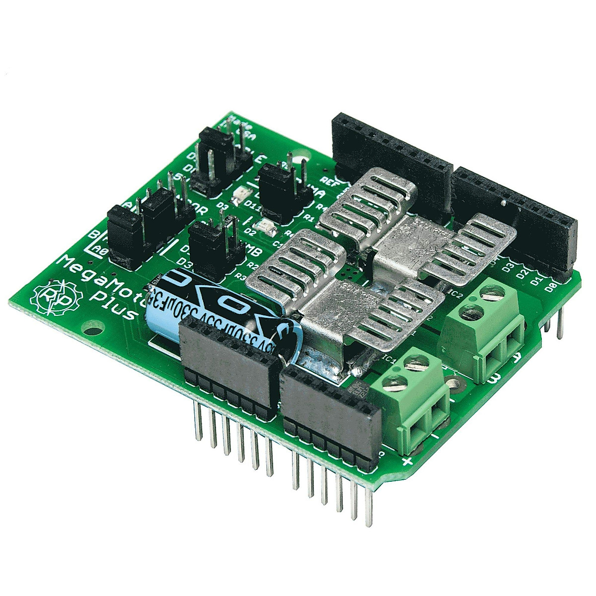 PROGRESSIVE AUTOMATIONS MegaMoto Plus H-Bridge for Arduino, (LC-80)