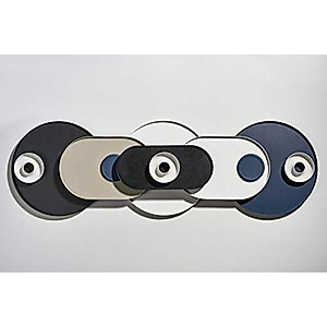 ZONE DENMARK, SINGLES Round Tray, Metal, Modern Design, Black, 1 Count