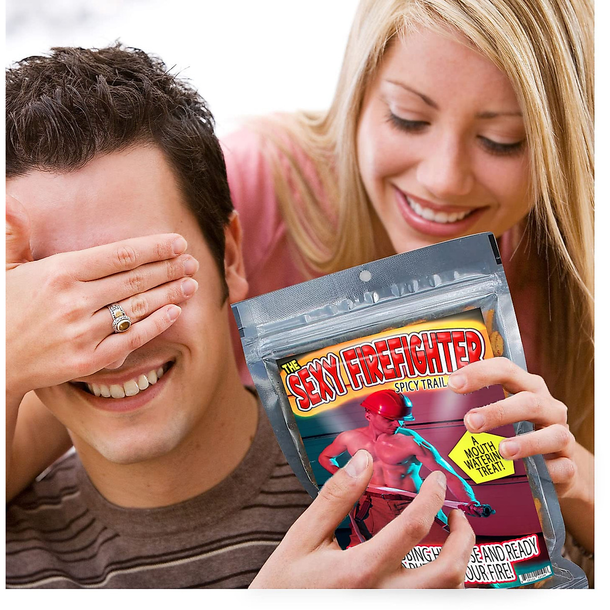 Sexy Firefighter Trail Mix - Firefighter Gifts for Men - Women Firefighter Themed Gift Ideas - Firemen Gifts Adult Men - Gifts for Fireman - Stocking Stuffers for Adults