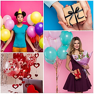 Black Curling Ribbon, 500 Yard Black Ribbon, Curling Ribbon, 1/5" Ribbon Curling for Present Wrapping, Balloon Ribbon, Birthday, Party, Festival, Florist Flowers Decoratio, Art Craft