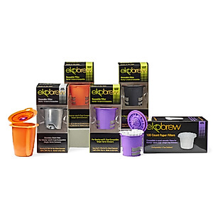 Ekobrew 100 Count Paper Filter, Compatible In Most Reusable Filters for Keurig and K-Cup - White