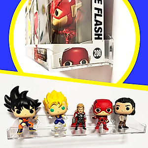 VIOOAL 15 Inch 2 Pack Clear Acrylic Floating Wall Shelves