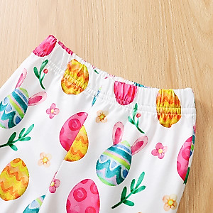 MoryGooder Baby Girl My 1st Easter Outfit Newborn Easter Bell Bottom Outfit (Pink,0-3 Months)