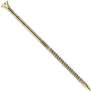 Jake Sales #10 X 6 Gold Star Wood Screw Torx/Star Drive Flat Head (1 Pound - 33 Approx. Screw Count) - Multipurpose Torx/Star Drive Wood Screws