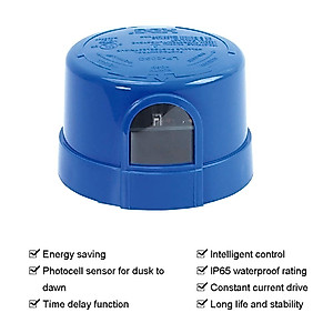 HGG 8Pcs Photocell for Outdoor Light,Auto On Off Photo Sensor Switch with Twist Lock,Dusk to Dawn Light Control for LED Street/Barn Light Parking Lot Light Area Light