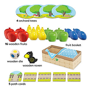 HABA My Very First Games - First Orchard Toddler Game - My First Orchard Game, Cooperative Toddler Board Games for 2 Year Olds - Made in Germany