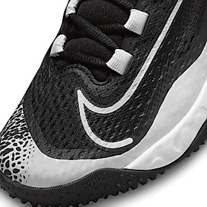 Nike Women's Alpha Huarache Elite 4 Fastpitch Turf Shoes Black | White Size 7 Medium