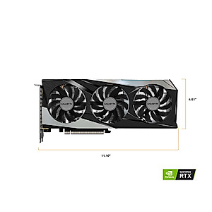 GIGABYTE GeForce RTX 3050 Gaming OC 8G Graphics Card, 3X WINDFORCE Fans, 8GB GDDR6 128-bit GDDR6, GV-N3050GAMING OC-8GD Video Card