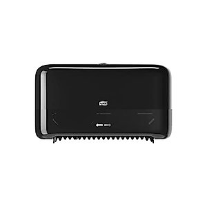 Tork Coreless Toilet Paper Dispenser Black, For Homes and Small Businesses, Fits T7 Dispensers