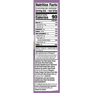 Protein One 90 Calorie Protein Bars, Strawberries and Cream, Keto Friendly, 5 Ct, 4.8 oz